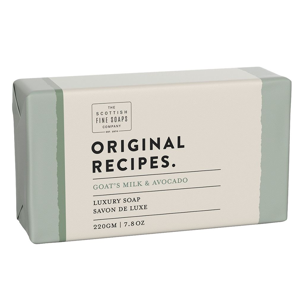 Scottish Fine Soaps Goats Milk & Avocado Wrapped Soap Bar 220g ...