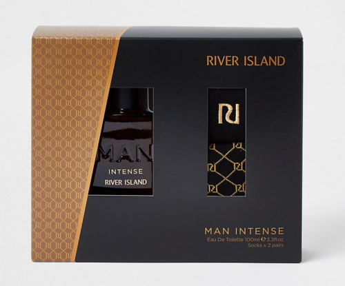 River Island Man Intense 100ml Eau De Toilette Gift Set with socks ...