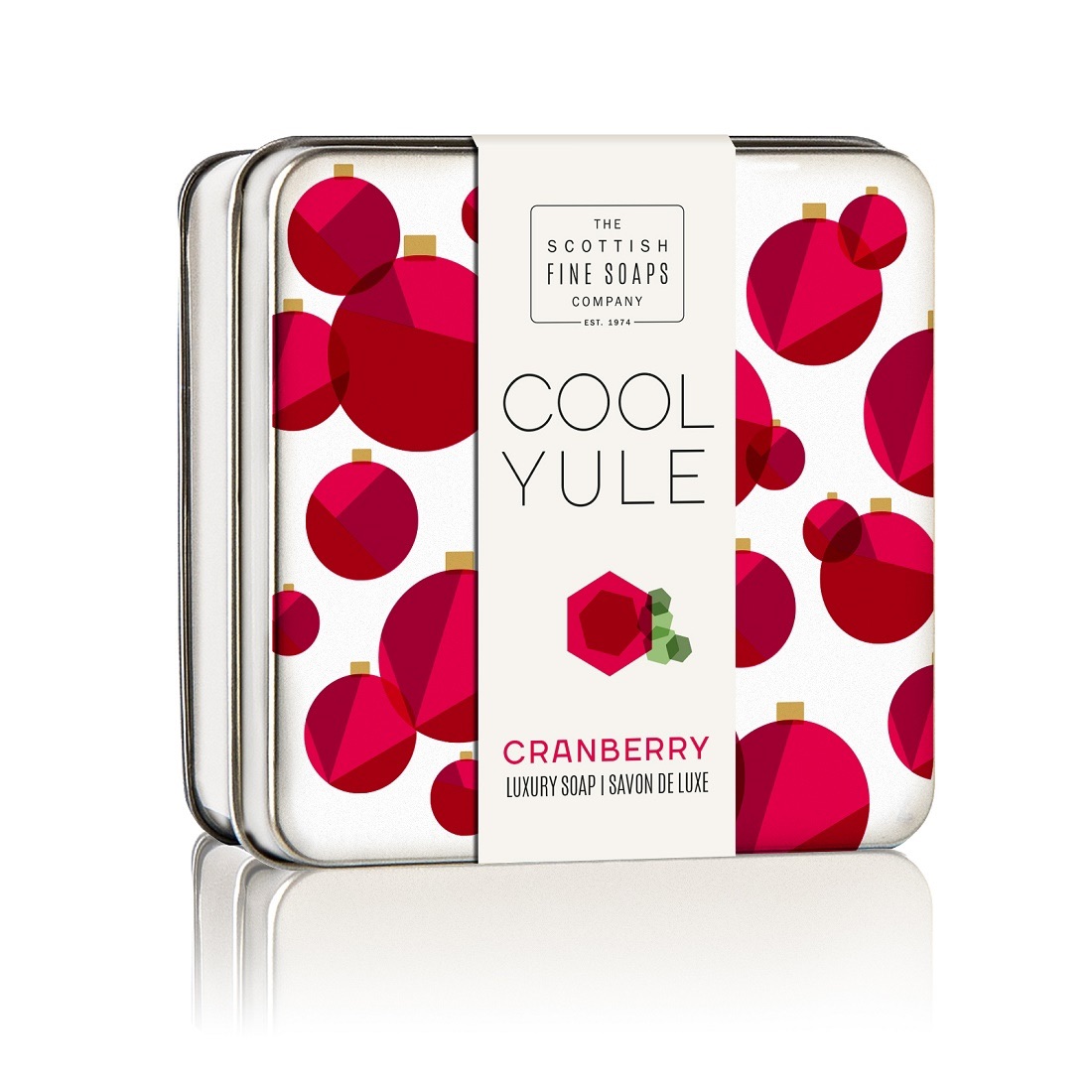 Scottish Fine Soaps Cranberry Soap Tin 100g - thefragrancecounter.co.uk
