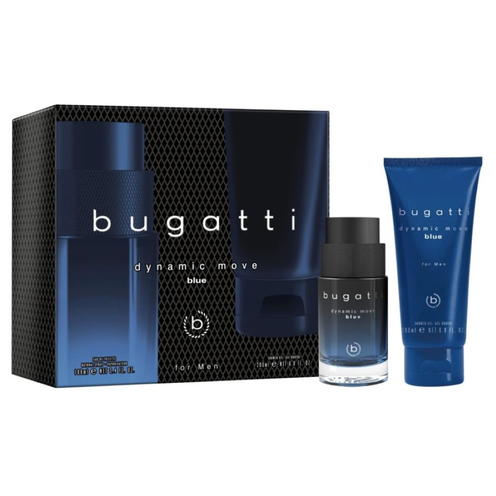 Bugatti Dynamic Move Blue for Man Gift set 100ml