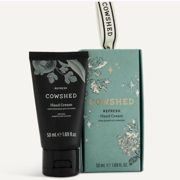 Cowshed Refresh Hand Cream Bauble 50ml - thefragrancecounter.co.uk