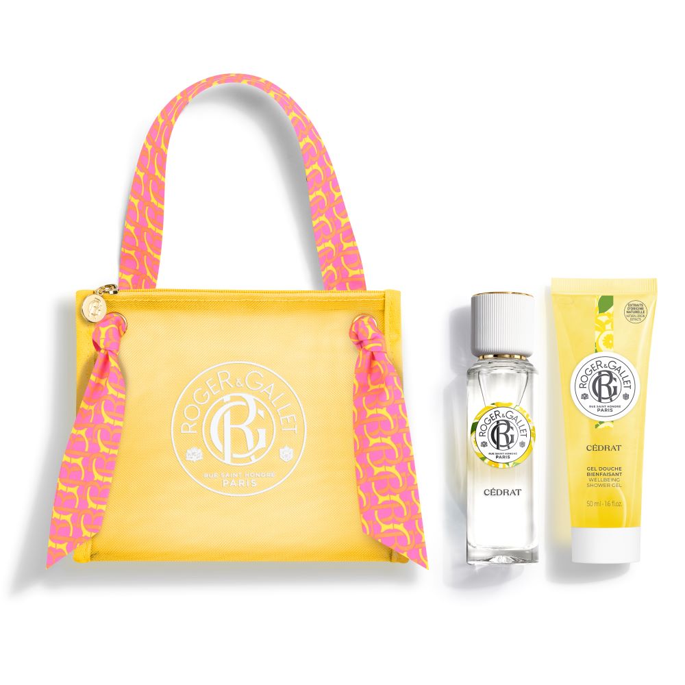 Roger & Gallet Cedrat Summer Wash Bag Gift Set - thefragrancecounter.co.uk
