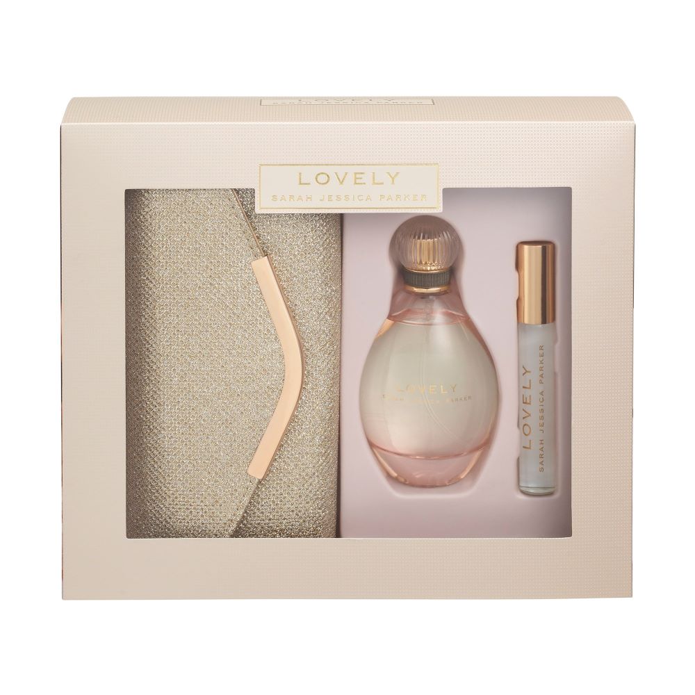 Sarah Jessica Parker Lovely Gift Set 100ml with gold clutch bag ...