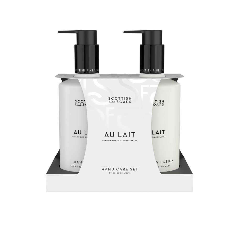 Scottish Fine Soaps Au Lait Hand Care Gift Set - thefragrancecounter.co.uk