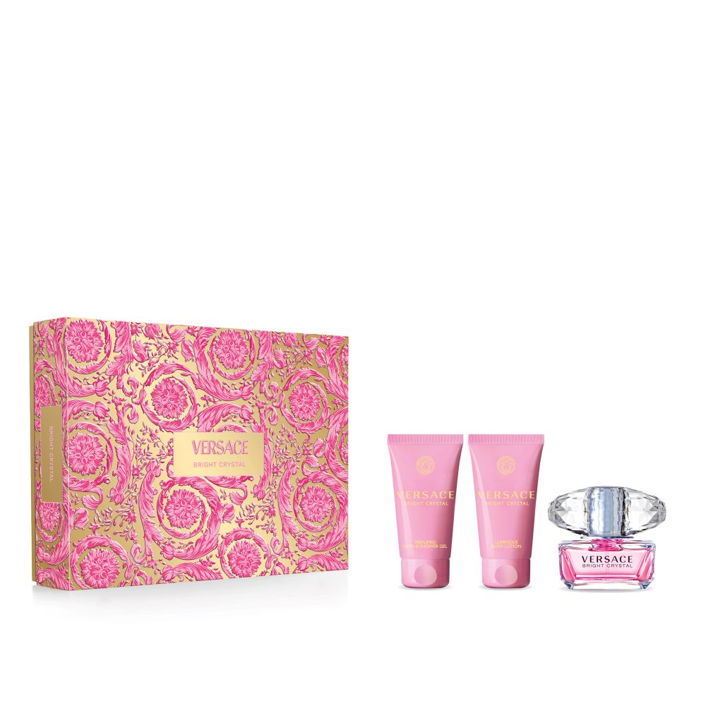 Versace Bright Crystal Eau De Toilette 50ml Gift Set - thefragrancecounter.co.uk