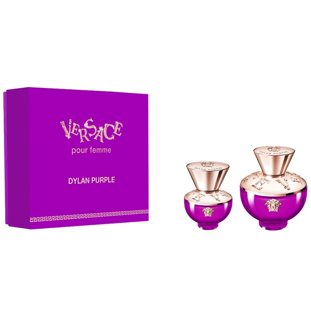 Versace Dylan Purple EDP 100ml Gift Set - thefragrancecounter.co.uk