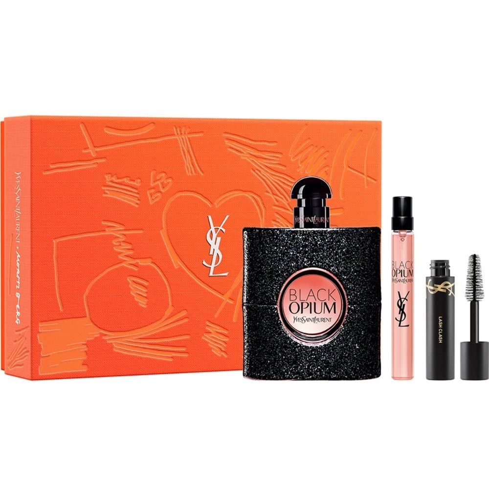 Yves Saint Laurent Black Opium EDP 90ml Gift Set - thefragrancecounter.co.uk