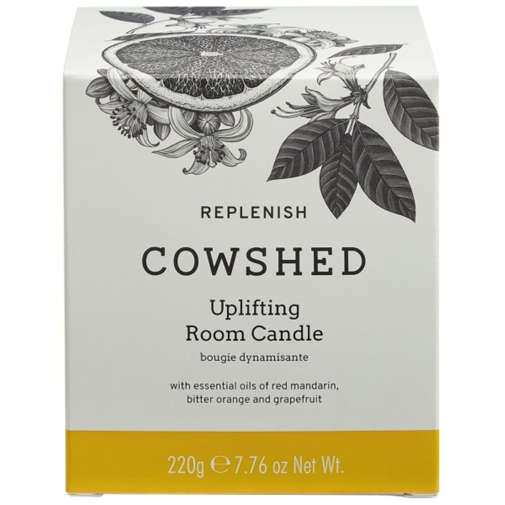 Cowshed REPLENISH Uplifting Room Candle 220g - thefragrancecounter.co.uk